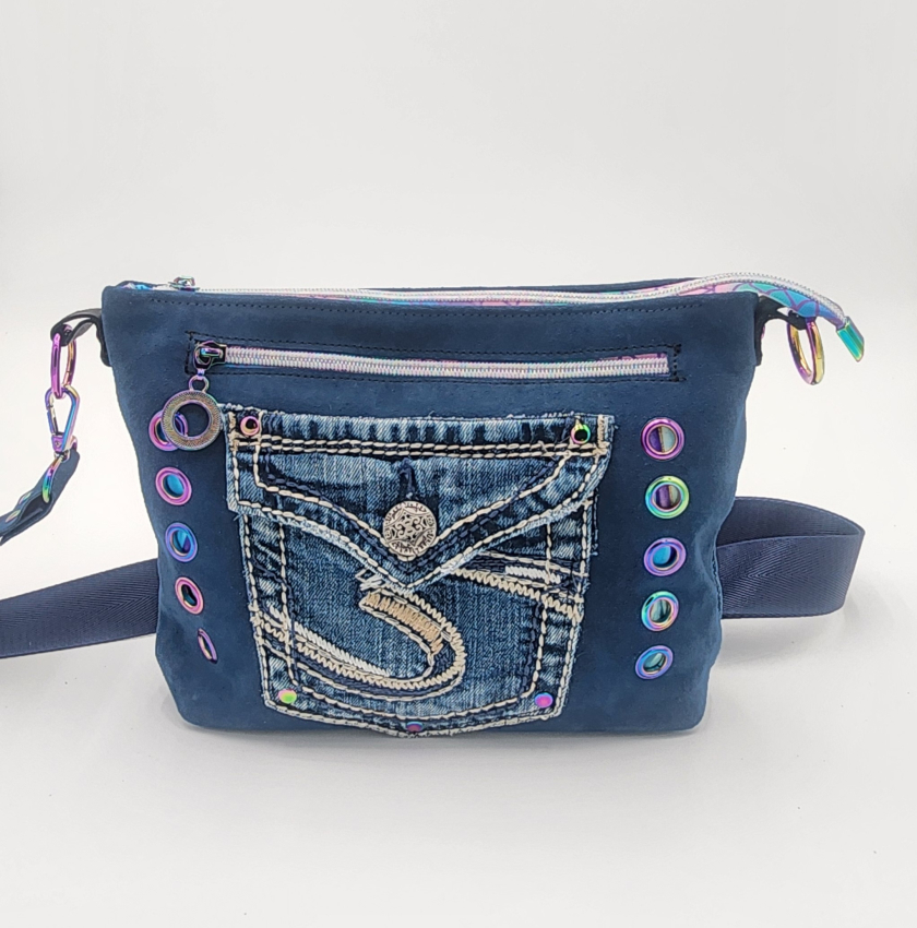 Texas western leather, suede, and cow hair pursespurses. Concealed ...