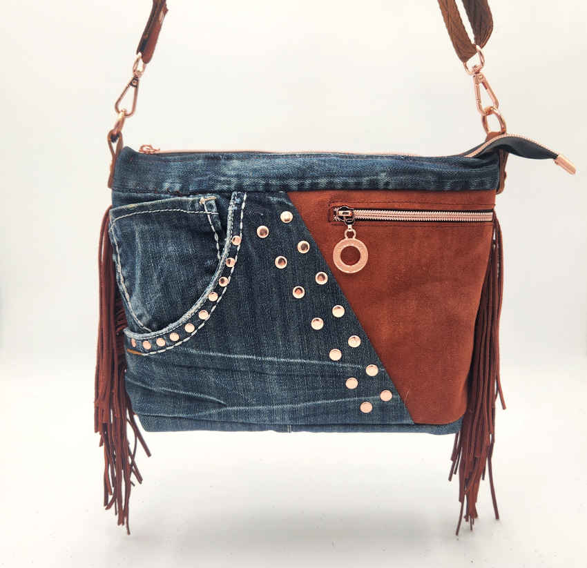Texas western leather, suede, and cow hair pursespurses. Concealed ...