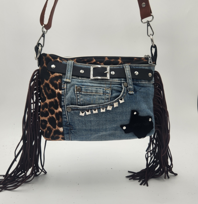 Texas western leather, suede, and cow hair pursespurses. Concealed ...