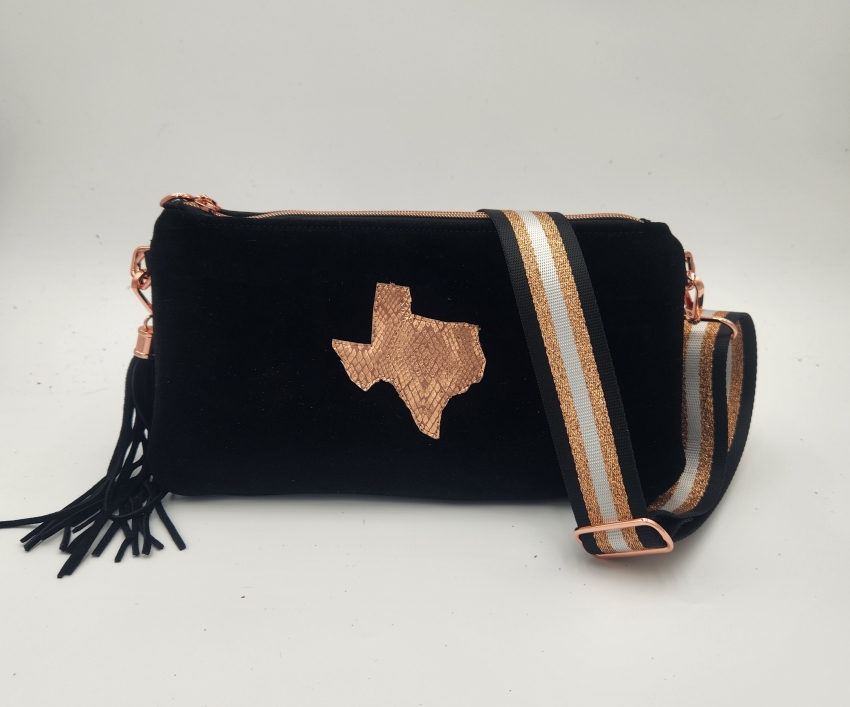 Texas western leather, suede, and cow hair pursespurses. Concealed ...