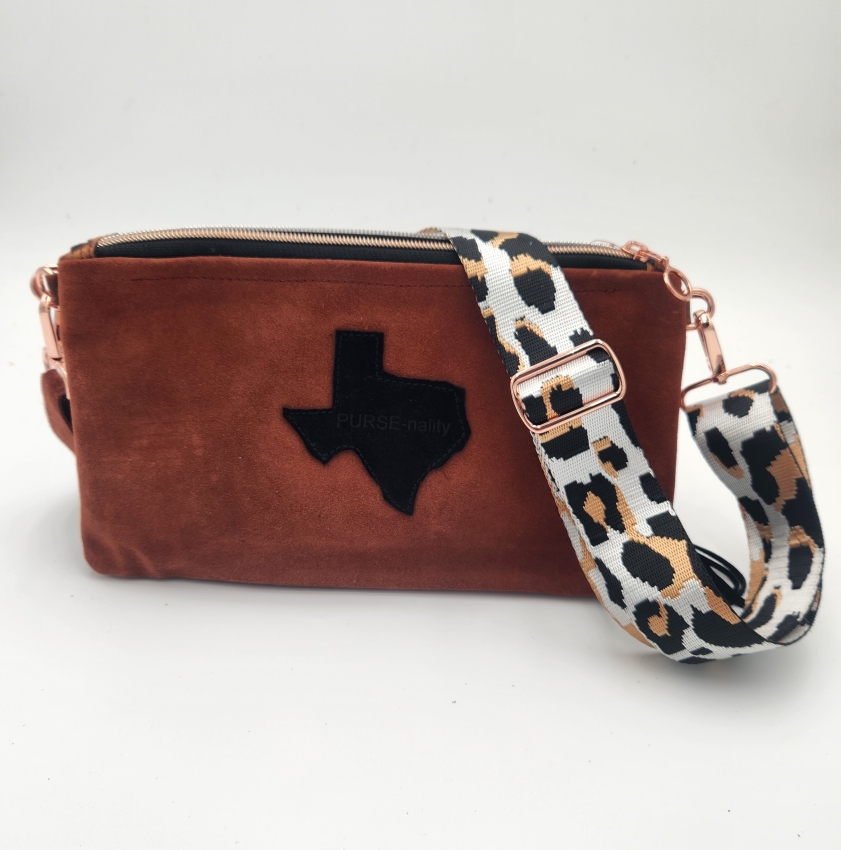 Texas western leather, suede, and cow hair pursespurses. Concealed ...