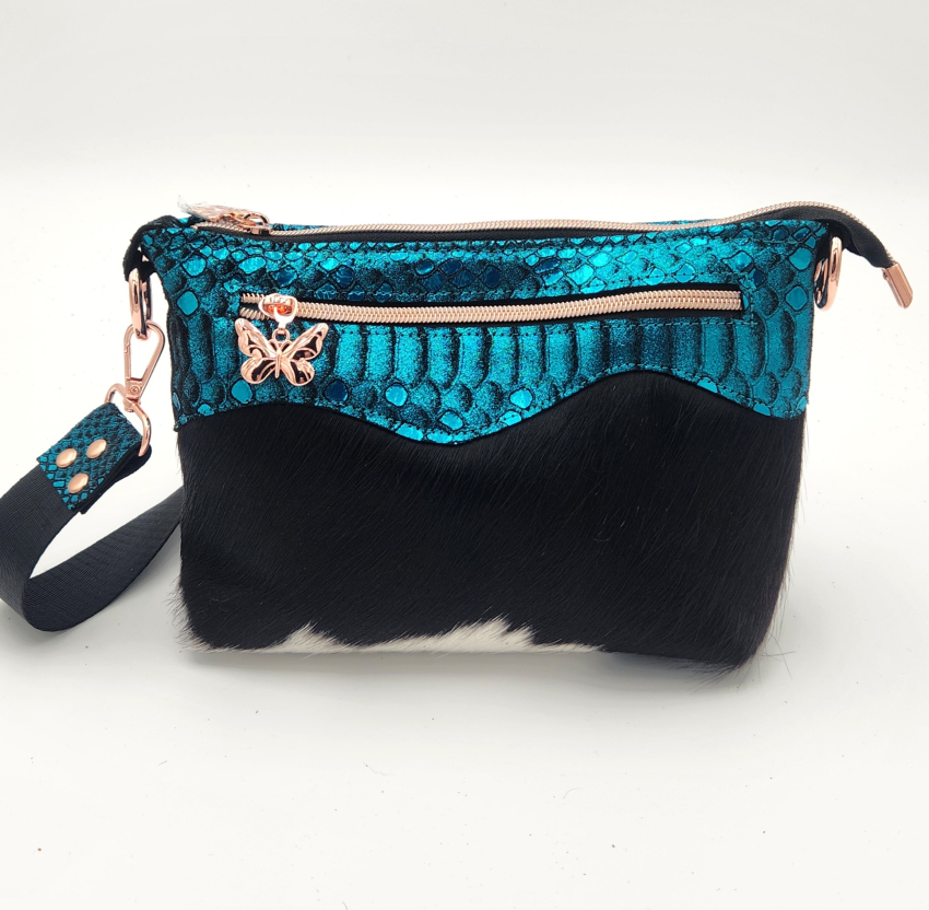 Texas western leather, suede, and cow hair pursespurses. Concealed ...