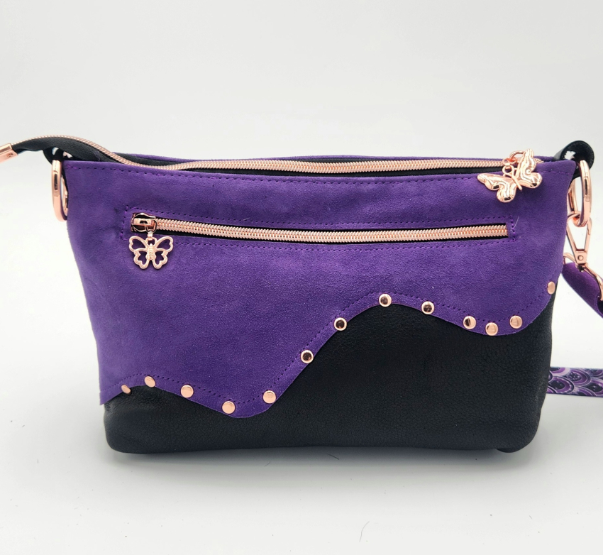 Texas western leather, suede, and cow hair pursespurses. Concealed ...