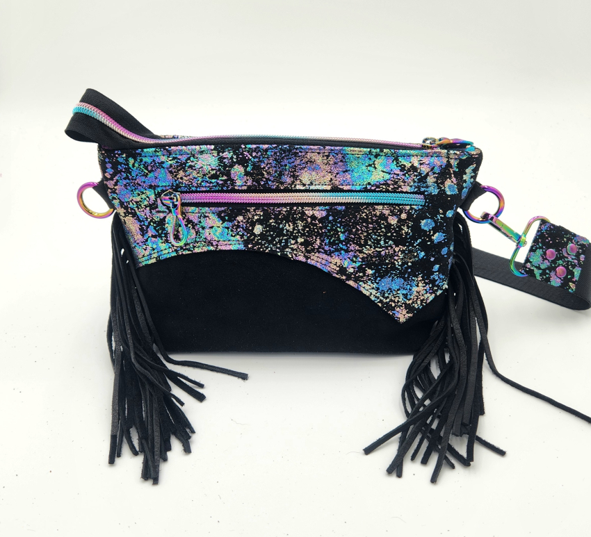 Texas western leather, suede, and cow hair pursespurses. Concealed ...