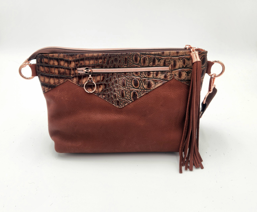 Texas western leather, suede, and cow hair pursespurses. Concealed ...