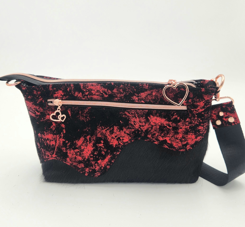 Texas western leather, suede, and cow hair pursespurses. Concealed ...